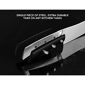 Piklohas Kitchen Knife Set, 3 Piece German High Carbon Stainless Steel Professional Chef Knife, Nakiri Knife, Bird Knife, Razor Sharp Cutting Knife With Forged Ergonomic Handle Elegant Gift Box