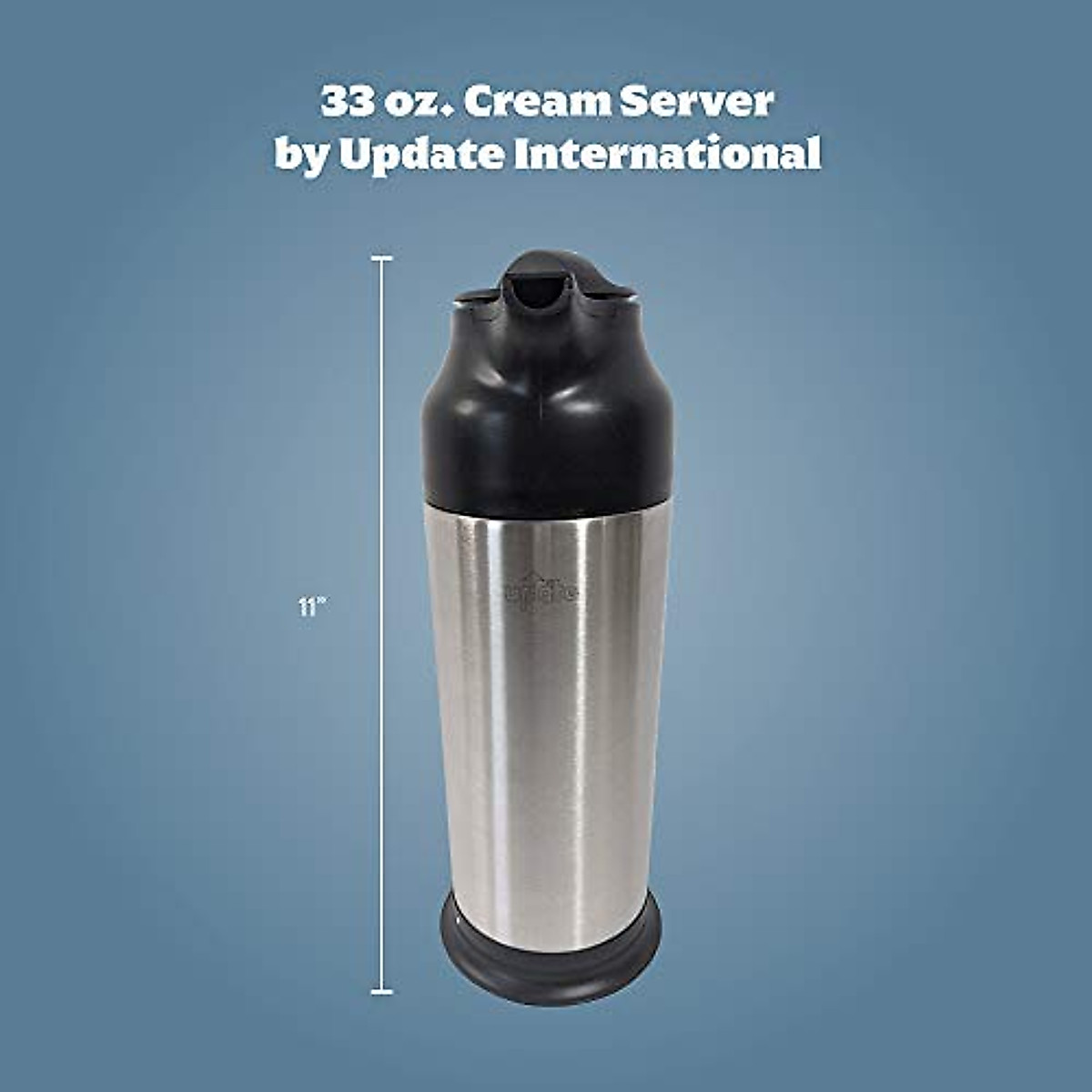 Update International SV-100 Cream Server, 33 Oz, Silver
