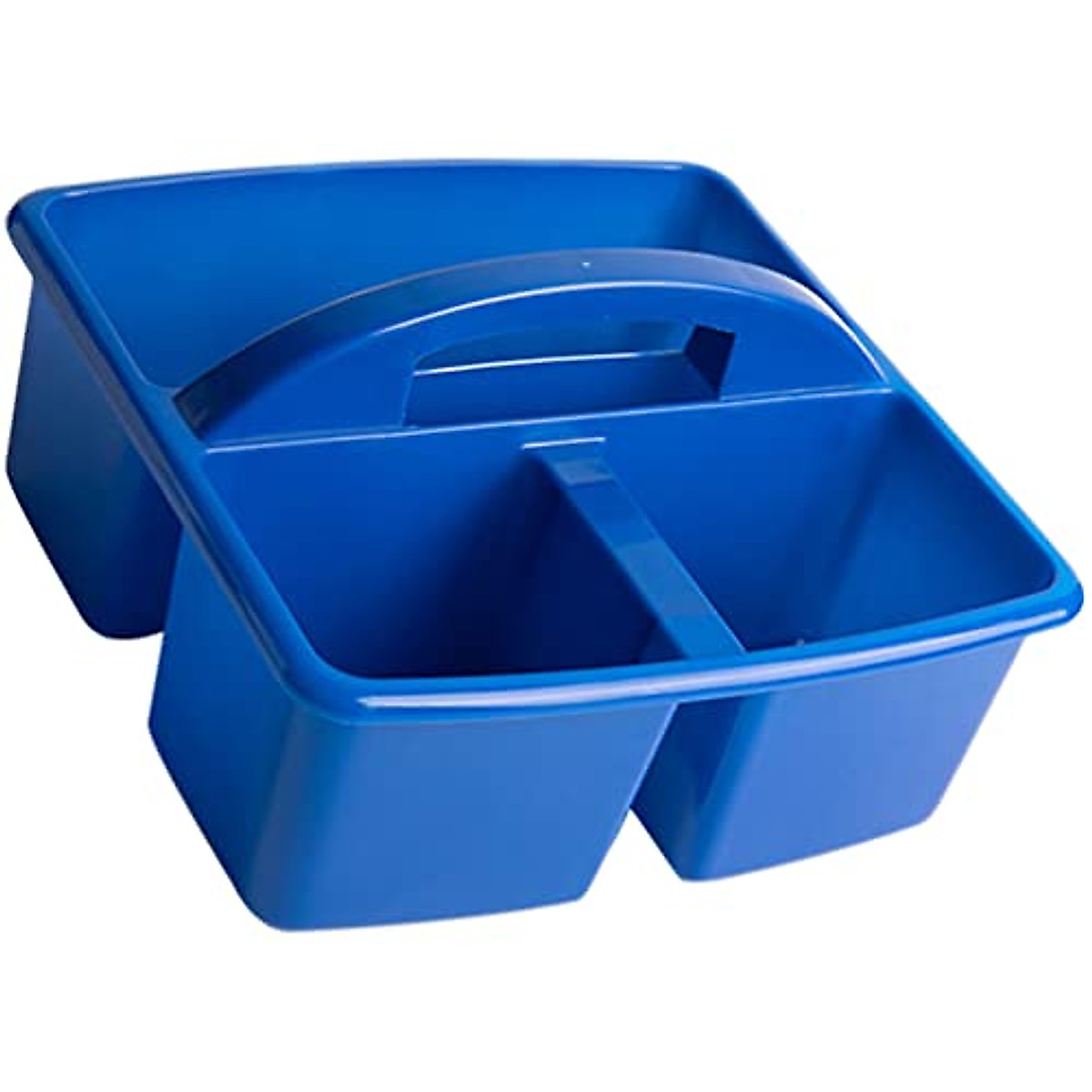 Zerodeko Craft Storage Basket Art Caddy Organizer Plastic Tote Compartment Cleaning Supply Caddy Paint Brush Container Washer Cleaner Basin with Handle for Classroom Nursery Bathroom