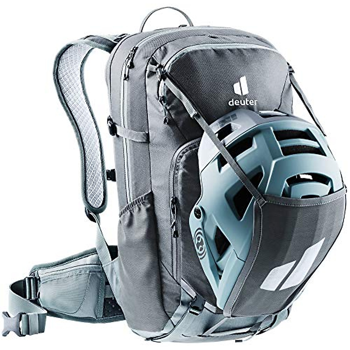 deuter Unisex – Adult's Attack 22 EL Bicycle Backpack with Protector, Graphite Shale, 22 L