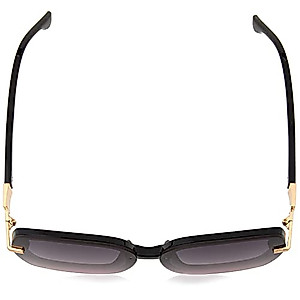 Jessica Simpson Womens J6112 Oversized Square Sunglasses With 100% Uv Protection. Glam Gifts For Her, 64 Mm, Black, 64 Mm US