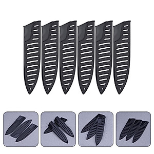 Blade Keepers Universal Guards 6pcs Professional Guards Blade Covers Case Protector for Chef Kitchen Knives Cooking Cutter Black 8 inch Chef Covers Cutter Accessories