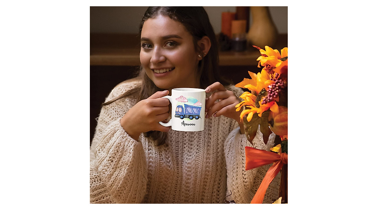 Personalized Dump Truck Coffee Mug - Custom Gifts