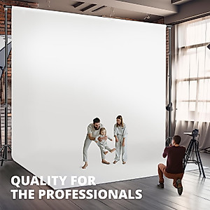 LimoStudio [Super Heavy Duty] 15 x 10.4 ft. (W x H) Upgraded Backdrop Stands, Panorama Wide Extra Large, Thicker Pole & Bar, Super Strong No Shaking, Shock-Proof Spring Tripod, Outdoor Event, AGG3316