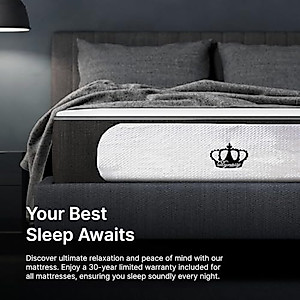 DynastyMattress King Mattress 14.5” Inch CoolBreeze Plush Medium-Soft Gel Memory Foam Mattress Bed, King Size 60x80 (USA Made)