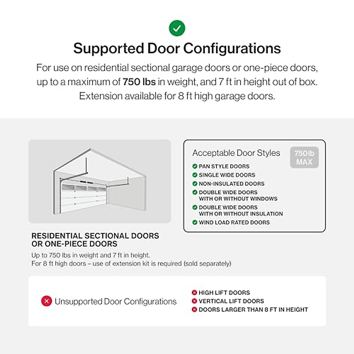 Genie SilentMax 1000 Garage Door Opener - Ultra-Quiet Belt Drive - Includes two 3-Button Pre-Programmed Remotes, Wall Console, Wireless Keypad, Safe T-Beams - Model 3042-TKH, 140V DC Motor
