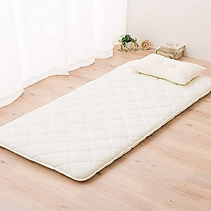 EMOOR Japanese Futon Mattress Set (Mattress, Comforter & Pillow) CLASSE Twin Made in Japan, Foldable Floor Sleeping Bed Tatami Mat
