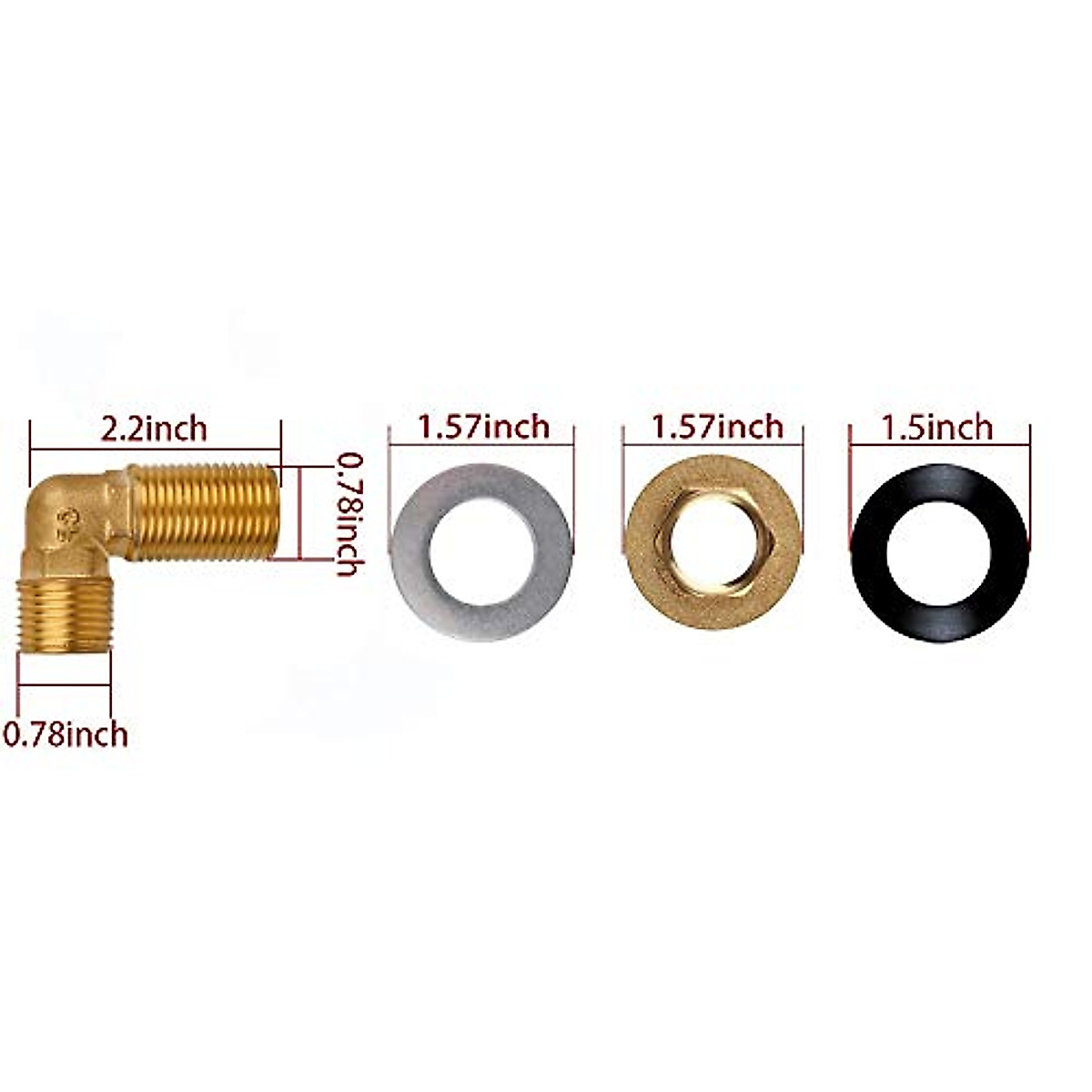 KWODE Commercial Wall Mount Faucet Installation Kit, Wall Mount Kitchen Faucet Mount Kit Backsplash Mount Set for Stainless Steel Commercial Kitchen Prep & Utility Sink