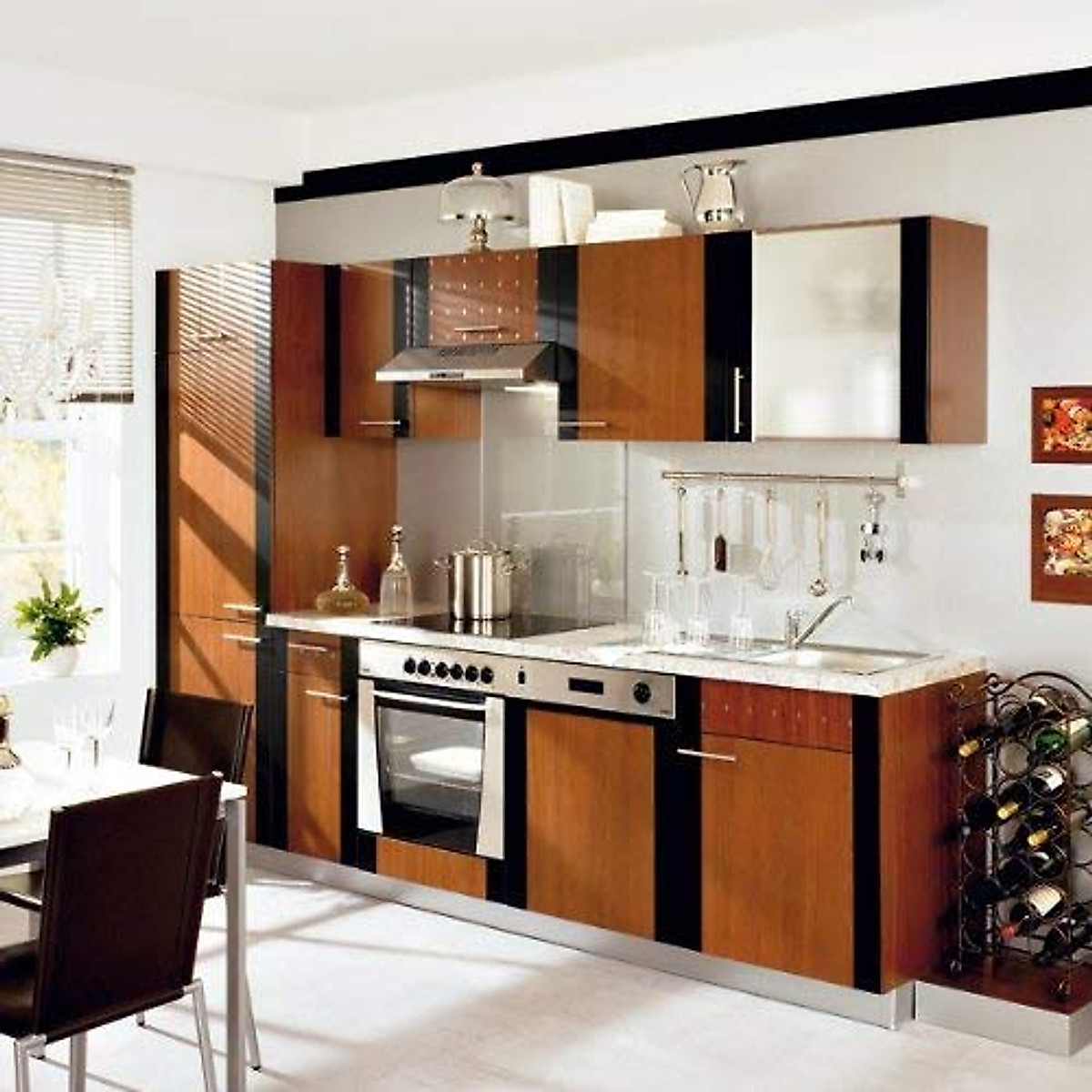 d-c-fix 346-0411-2PKA Decorative SelfAdhesive Film, Calvados Wood, 17" x 78" Roll, 2-Pack with Applicator