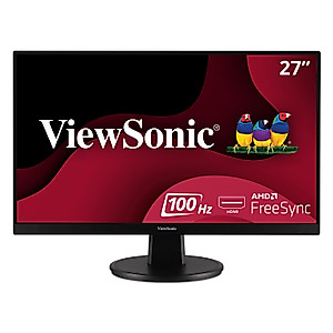 ViewSonic VA2747-MH 27 Inch Full HD 1080p Monitor with FreeSync, 100Hz, Ultra-Thin Bezel, Eye Care, HDMI, VGA (Renewed)