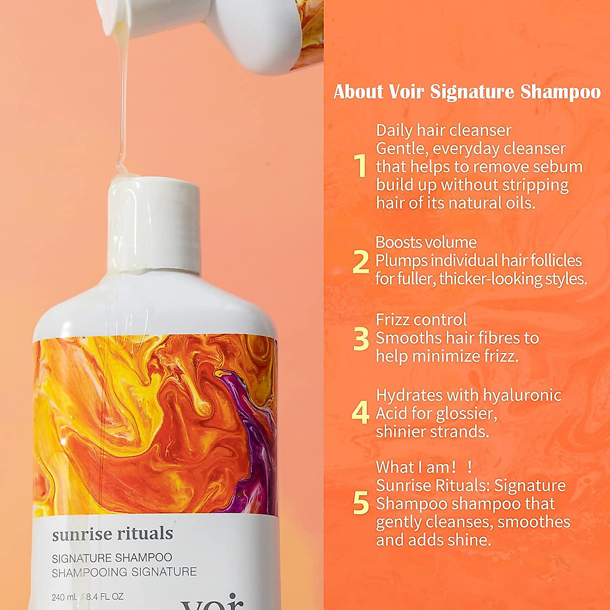 Voir Haircare Sunrise Rituals Signature Shampoo 8.4 Fl Oz
