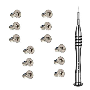 Michaelia 12PCS M2x3mm Silver Torx T5 Replacement Bottom Case Base Cover Screw for Dell XPS 13 9343 9350 9360, XPS 15 9550 9560 Precision M5510+ 1 PCS Torx T5 Screwdriver