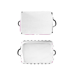 ZAACUSTOM Personalized Storage Bins with Name for Organizing Babys Boys and Girls Toys, Custom Kids Storage Basket Boxes Cubes Organizer with Handles for Shelf Closet Nursery, 1 Pack