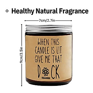 ENCOINK Naughty Gifts for Him, Funny Anniversary Valentines Day Gifts for Him, Husband Boyfriend Birthday Gift, Couples Gift, Gifts for Boyfriend, Husband, Couples, Lavender Scented Candle