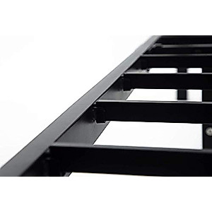 AROMUSTIME 16 Inch Metal Platform Bed Frame / 3,500 lbs Heavy Duty Steel Slat Easy Assembly Mattress Foundation/Noise Free/Box Spring Replacement, Queen