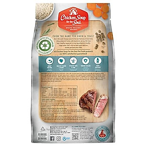 Chicken Soup for The Soul Classic Dry Large Breed Adult Dog Food, Beef & Brown Rice Recipe, 28 Pound Bag | Soy Free, Corn Free, Wheat Free, Made with Real Ingredients