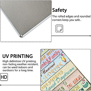 Porch Signs Outdoor-Vintage Metal Tin Sign Porch Rules,Porch Sign Outdoor Decor for Patio Pool Farmhouse Bar Coffee Home Yard 12x8inch