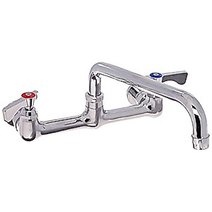 Krowne Silver Series 8" Center Wall Mount Faucet, 10" Spout