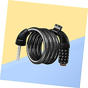 GAFOKI Combination Bike Lock 5 Heavy Cycling Black Password Cm Cable Duty Digit Lock Bike