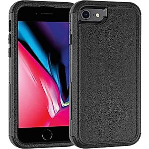 Co-Goldguard for iPhone SE Case 2022/2020, [Shockproof] [Dropproof] Non-Slip Heavy Duty Protection Phone Case for Apple iPhone 8/7/SE (2nd/3rd gen), 4.7inch, Black