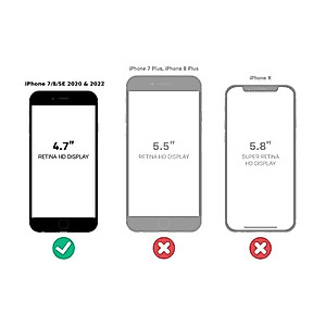 OtterBox Commuter Series Case for iPhone SE 3rd Gen (2022), iPhone SE 2nd Gen (2020), iPhone 8/7 (NOT Plus) Non-Retail Packaging - Ocean