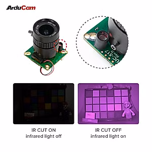 Arducam Day and Night Vision IMX477 HQ Camera for Jetson Orin NX/AGX Orin, 12MP Automatic IR-Cut Switching for All-Day Image