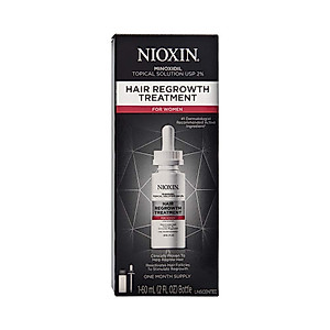 Nioxin Hair Regrowth Treatment for Women with Minoxidil 2%, 1 Month Supply, 2 oz
