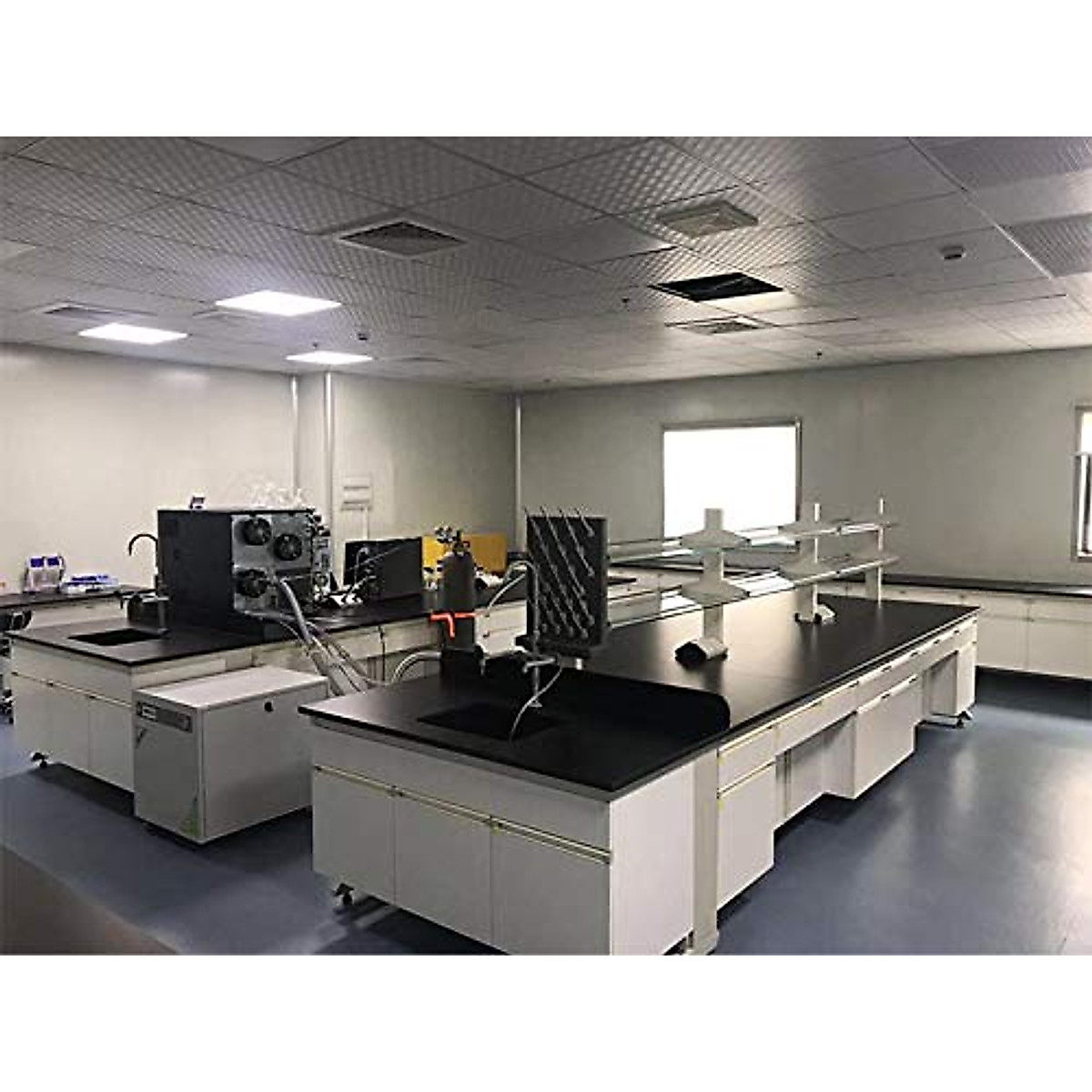 FSYD Black 52 Pegs Lab Supply Drying Rack, Pegboard Bench-top/Wall-Mount Laboratory Glassware 52 Detachable PegsLab Drying Draining Rack Cleaning Equipment