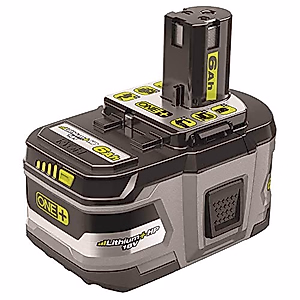 Ryobi P193 18 Volt 6.0 Ah ONE+ Lithium-Ion LITHIUM+ HP High Capacity Compact Battery