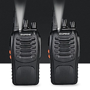 BAOFENG BF-888S Radio Handheld Two Way Radio UHF Portable Walkie Talkies for Adults, Hiking Biking Camping (2 Pack)