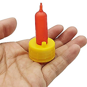 TIHOOD 25 PCS Lamb Teat Feeder Bottle Topper Feeding Milk Drinking for Sheep Goat Pup Dog Farm Supplies