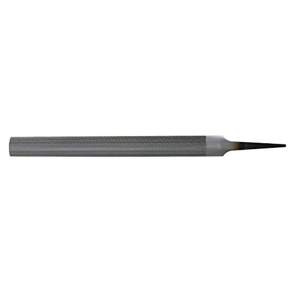 Nicholson Half-Round Hand File Without Handle, Double Cut, American Pattern, Bastard Cut, 10" Length