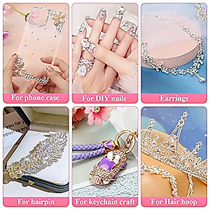 B7000 Rhinestone for Glue, 3 PCS 25ml Craft Adhesive Glue for Crafts with 3000pcs Flatback Rhinestones Gems with Picker Tool Wax Pencil Fabric Glue for Nail Art Bead Jewelry Making Clothes Shoe Bags