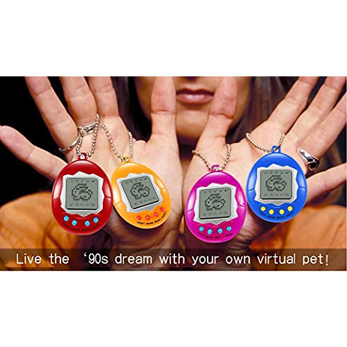 KAWAKI Virtual Electronic Digital Pets Game 90s Toys Nostalgic Virtual Digital Pet Retro Handheld Game Machine