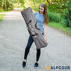 Alpcour Camping Cot Bag for Outdoor Camping, Travel and Beach – 42 Inch Heavy Duty Polyester Fabric Replacement Bag Fits Most Cots & Chairs – Multifunctional and Easy to Carry & Store