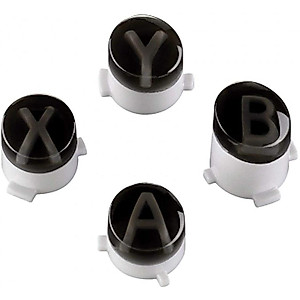 Bullet A B X Y Button ABXY Key Buttons for XBOX ONE X S Slim Xbox One Elite Controller Replacement (Black)