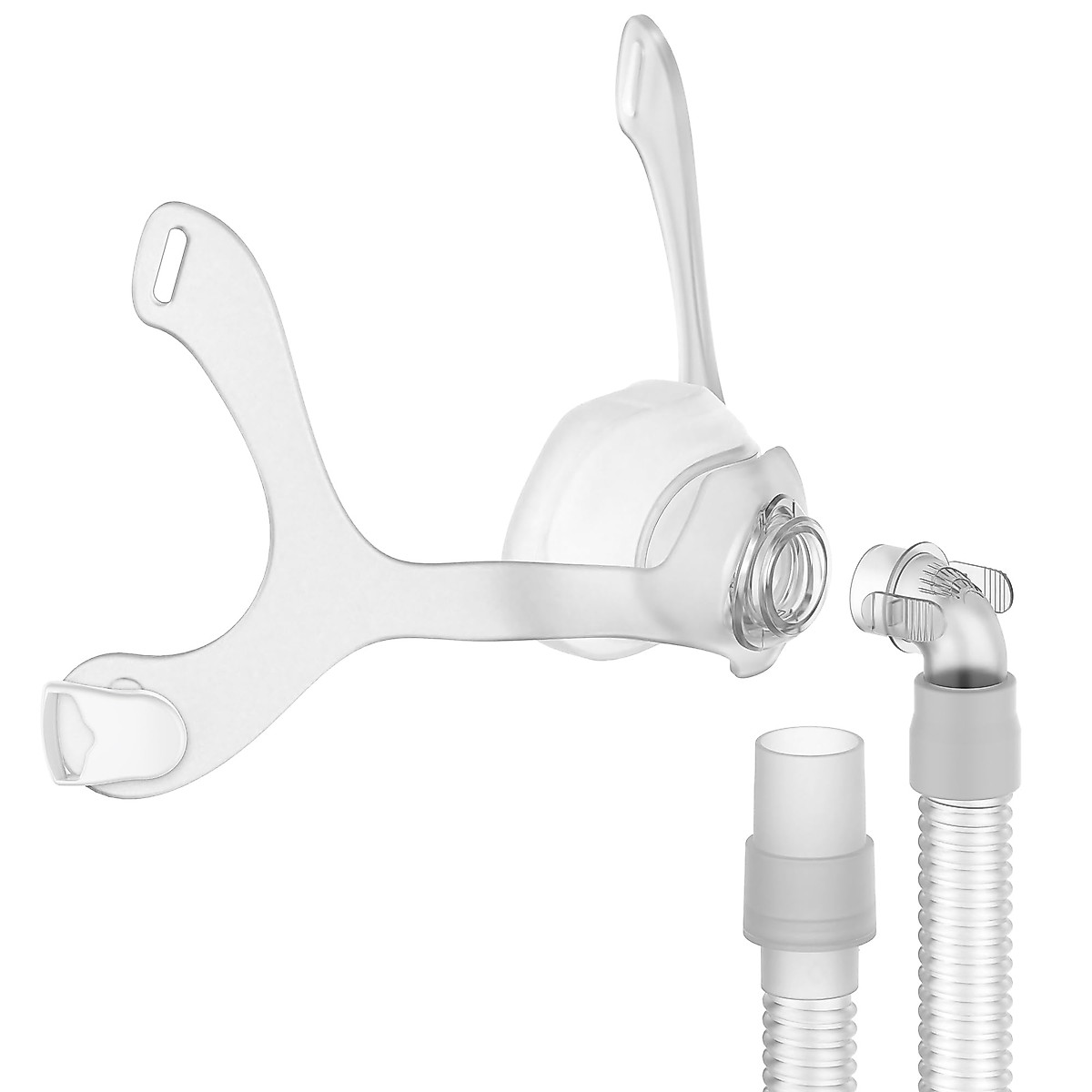 TUSOA Full Set for W-I-S-P Supplies includes Nasal Mask, Silicone Frame, Hose/Tube, Clips Replacement-Large