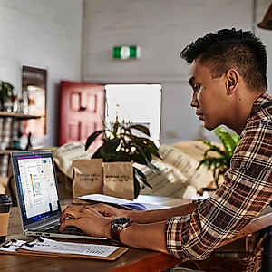 HP Laptop for Students Business, 14" Display, Intel Celeron N4120, 4GB RAM, 64GB eMMC, Webcam, Windows 11 Pro, Black, with Microsoft Office Lifetime License