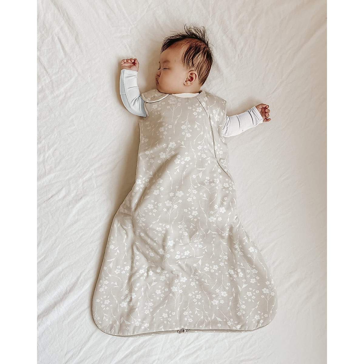 GUNAMUNA Unisex Baby Sleep Bag, Sleep Sack Sleeping Bag for Infants Toddlers, Easy Changing Diaper Zipper, 2.6 TOG, Magnolia, 18-24 Months