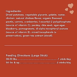 Get Naked Grain Free 1 Pouch 6.6 Oz Super Antioxidant Dental Chew Sticks, Large