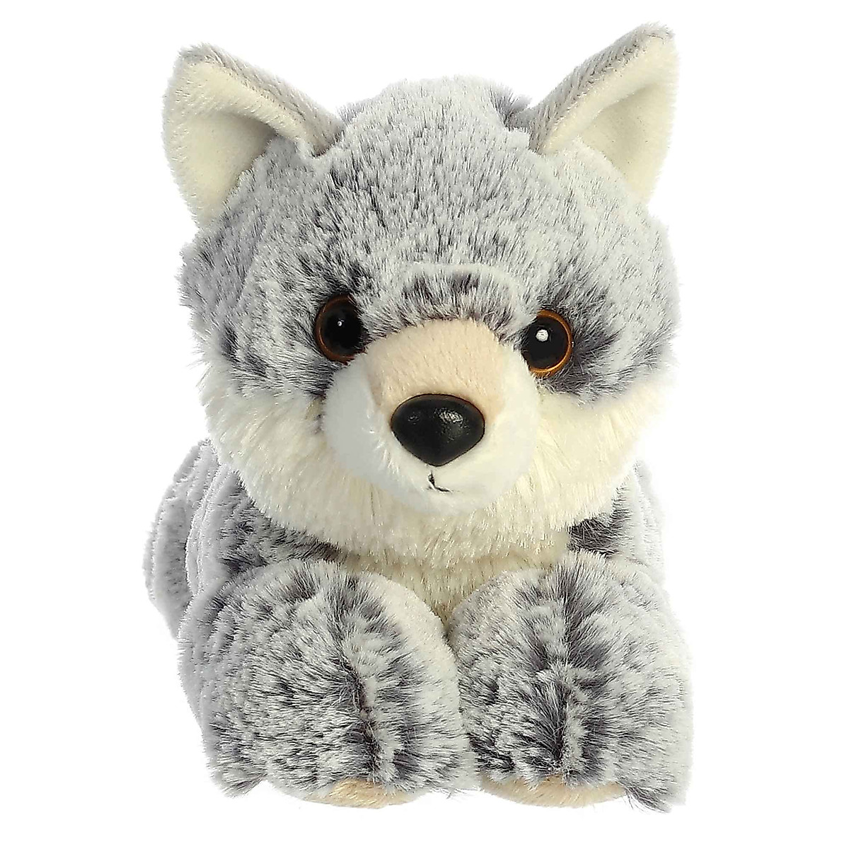 Aurora® Adorable Mini Flopsie™ Winter Wolf™ Stuffed Animal - Playful Ease - Timeless Companions - Gray 8 Inches