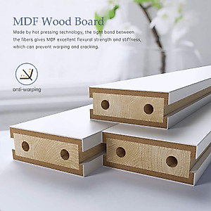 ROYMELO 36x84 Inch White Sliding Barn Door Slab and 6.6ft Hardware Kit Included, MDF Wood Panel Covered with Water-Proof Scratch-Proof PVC Surface, Easy to Clean, Simple DIY Assembly