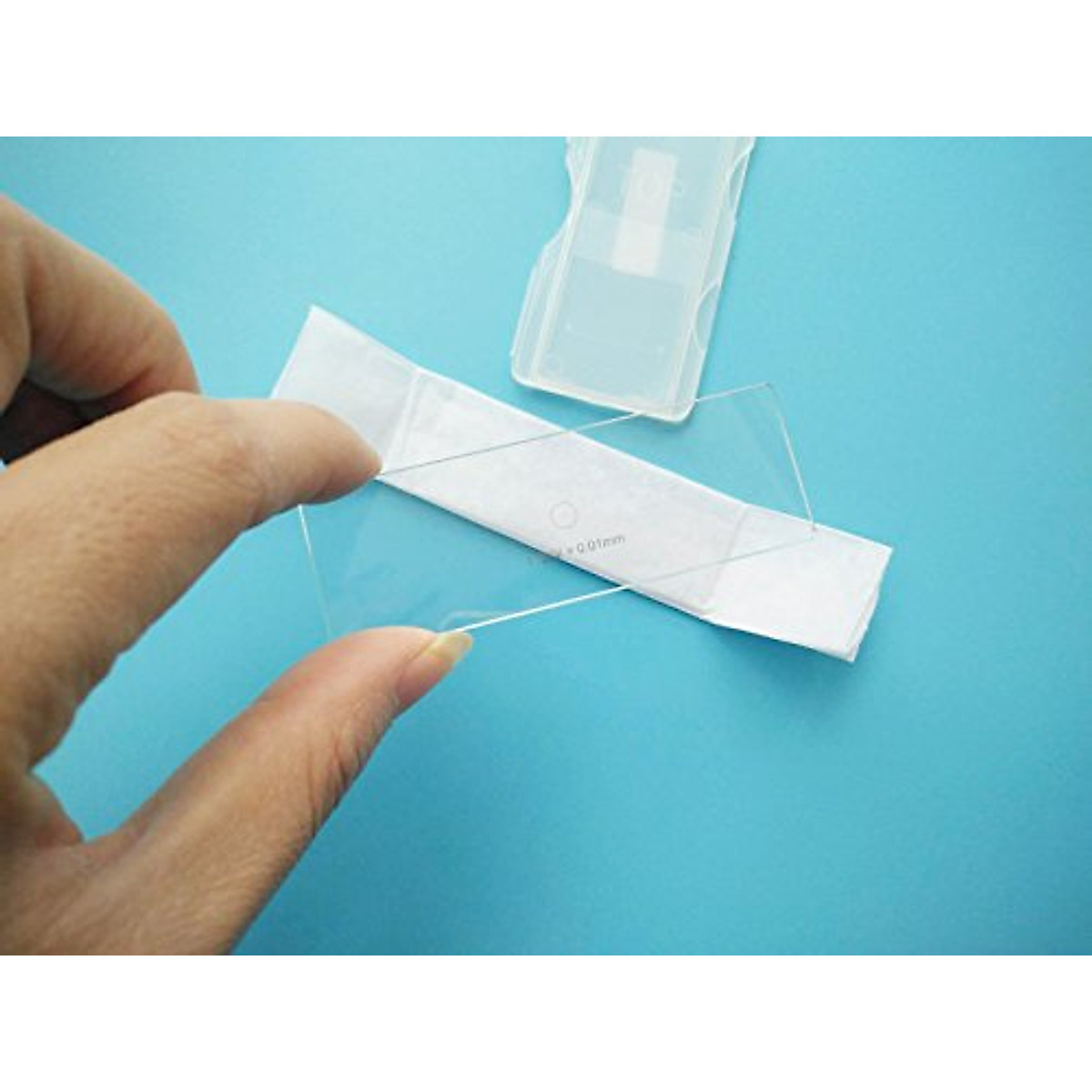 0.01mm Stage Micrometer Microscope Camera Calibration Slide White