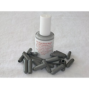 Uber Goop Dark Grey dishwasher rack coating & glue w/25 caps