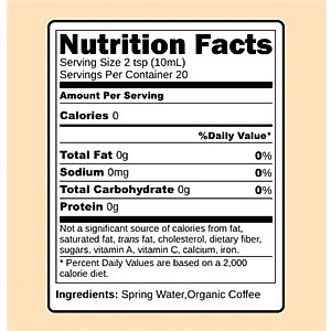 Juniper Ultra Coffee (Decaf) : Caffeine Free Organic Coffee Concentrate - 0mg of Caffeine per serving - Create Delicious Iced or Hot Coffee in an Instant with 20 Servings Per Bottle.
