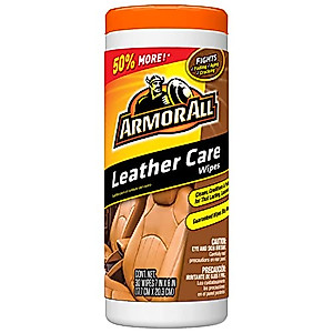 Interior Cleaner Car Leather Wipes by Armor All, For Cleaning Cars, Trucks and Motorcycles, 30 Count