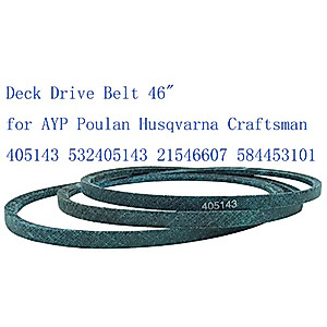 Parts Shop Deck Drive Belt 46" for AYP Poulan Husqvarna Craftsman 405143 532405143 21546607 584453101