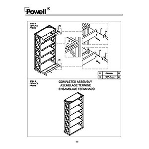 Powell Turner Bookcase, Antique White,