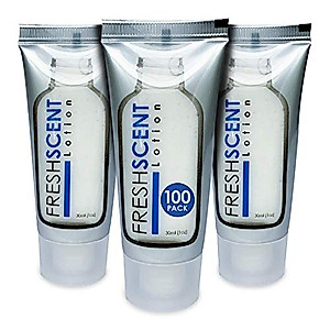 Freshscent Lotion 1oz (100 Pack) Hotel Travel Size, Bulk Amenities and Toiletries for Hospitality