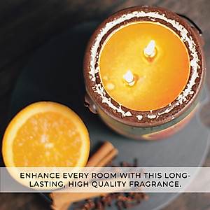 A CHEERFUL GIVER 95hr 20oz Scented Candle - Orange Cinnamon Clove - Multi-Wick Glass Candle - Gifts For Men and Women